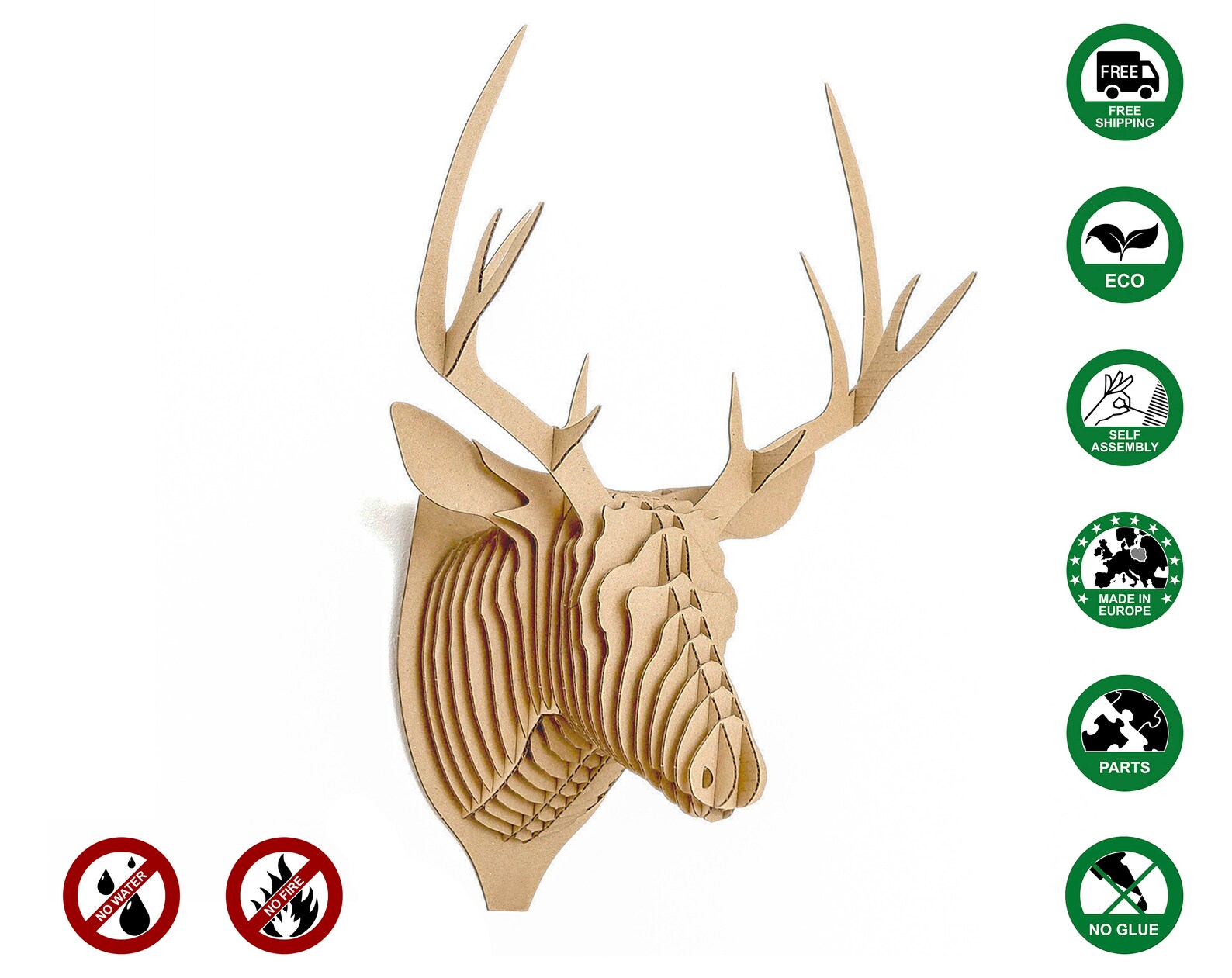A Set of Any Five Trophies (medium Size) From Ecological Cardboard ...