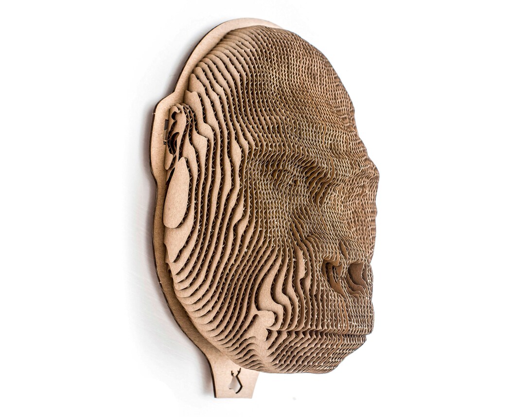 Gorilla - Animal Mask for Self-assembly Made of Ecological Cardboard ...