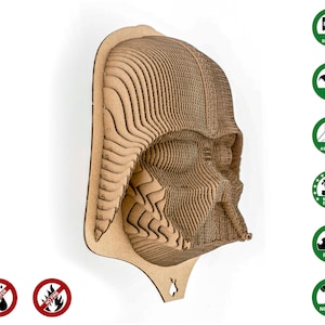 A Set of Any Three Heads medium Size From Ecological Cardboard. Cheaper ...
