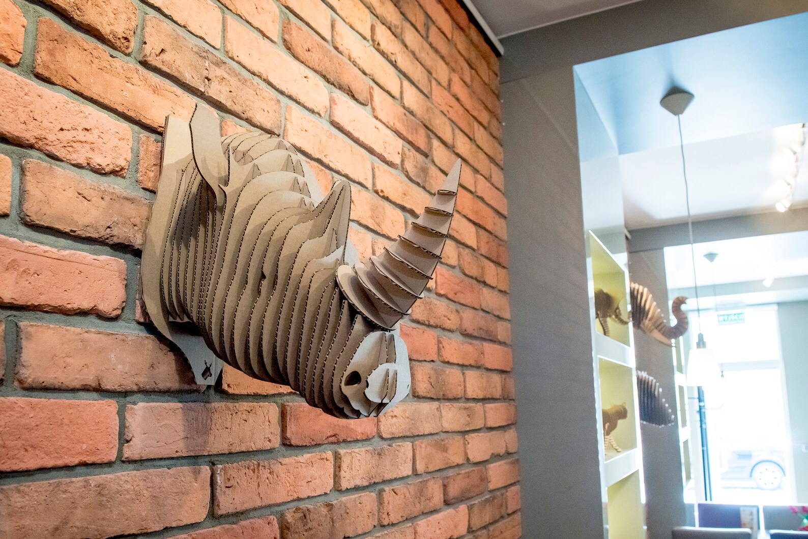 Edward - Rhino Trophy. Animal for Self-assembly Made of Ecological ...