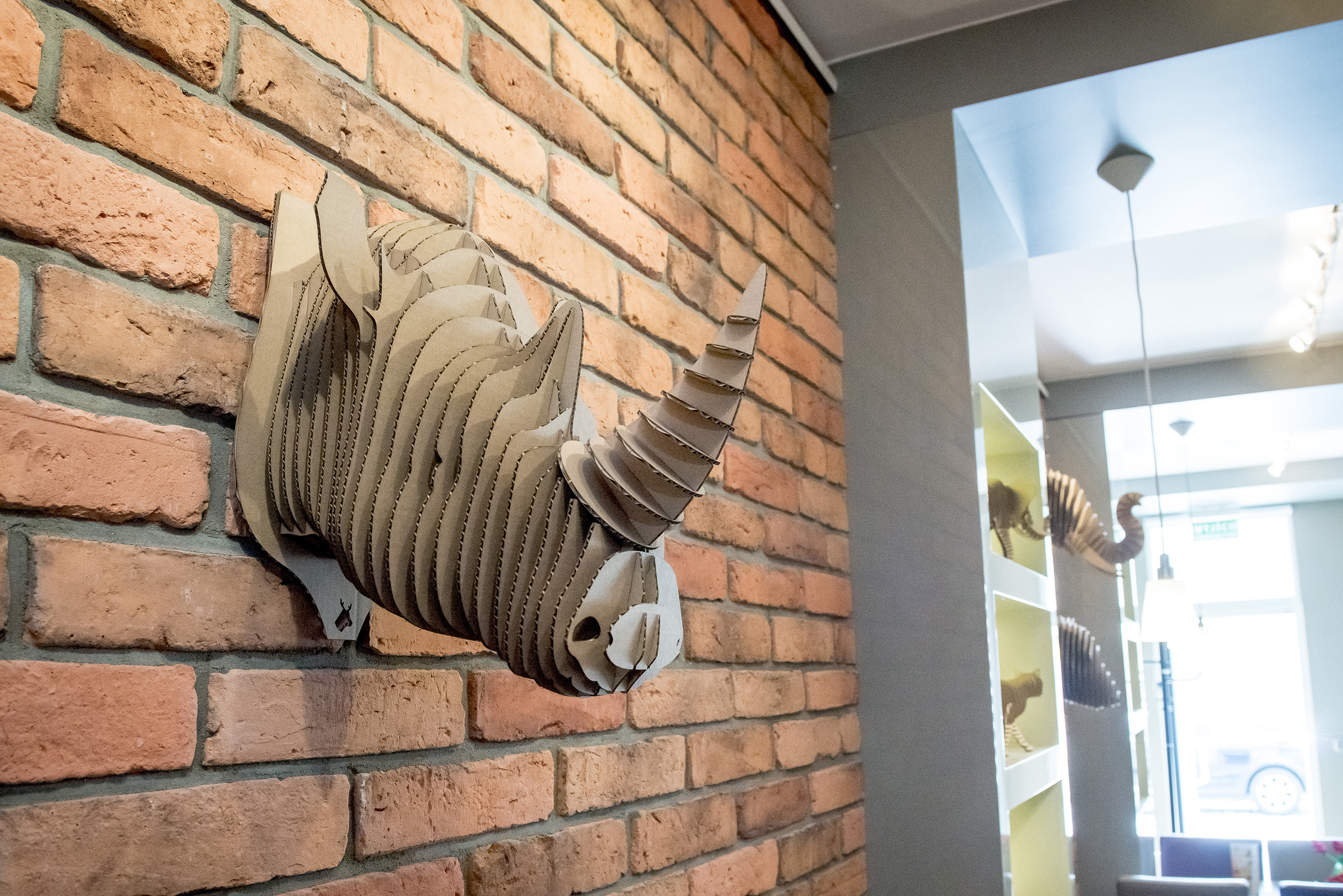 Edward - Rhino Trophy. Animal for Self-assembly Made of Ecological ...