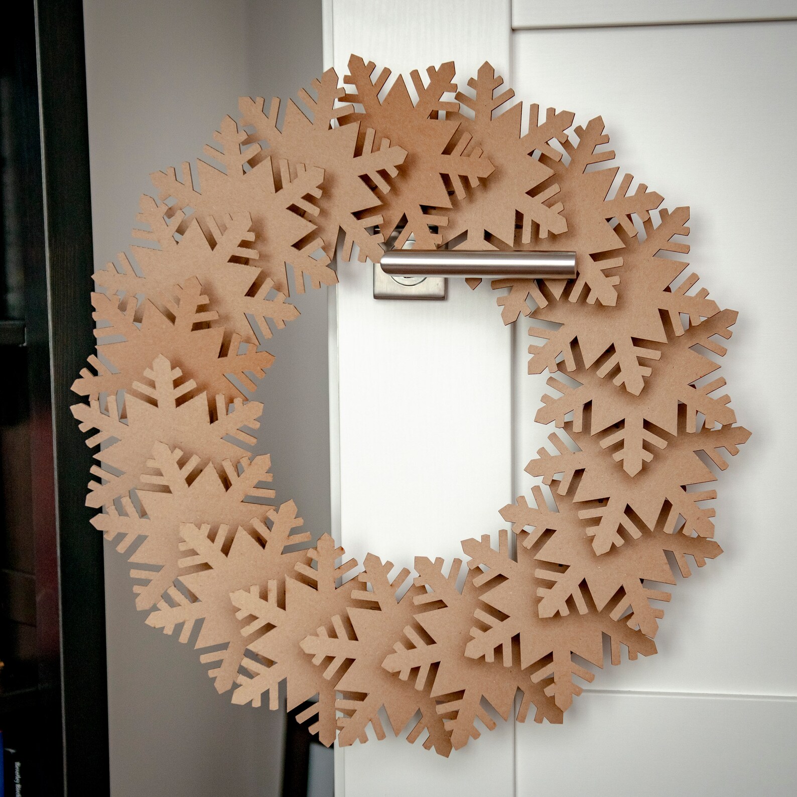 Winter Wreath Cardboard Decoration for Self-assembly - Etsy
