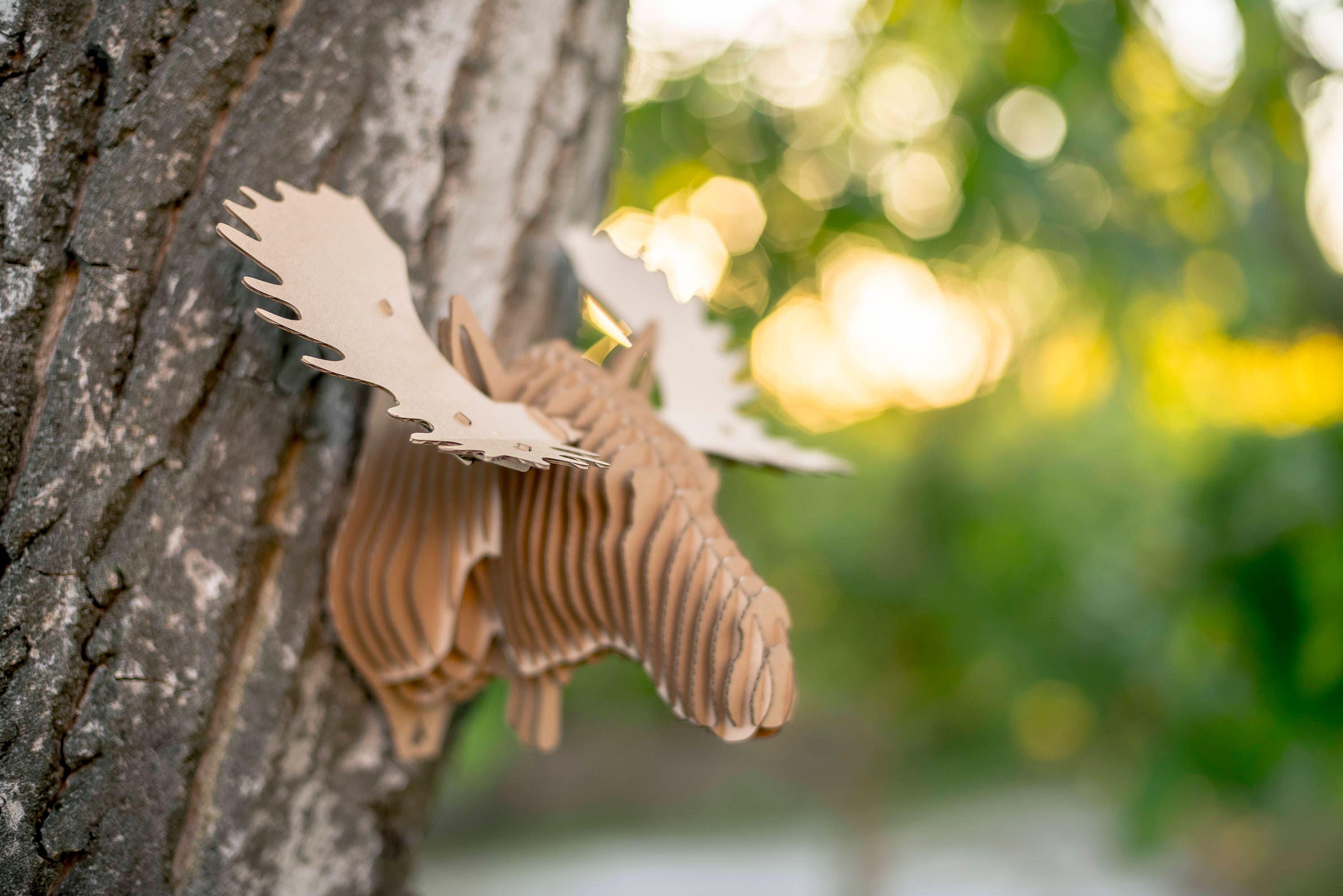 Alfred Moose Trophy. Animal for Self-assembly Made of Ecological ...