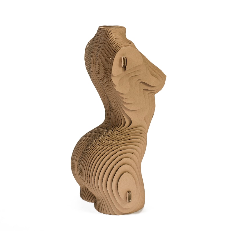 Female Torso for Self Assembly Made of Eco-friendly Cardboard. 3D DIY ...