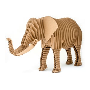 Frank - Standing Elephant. Animal for Self-assembly Made of Ecological ...