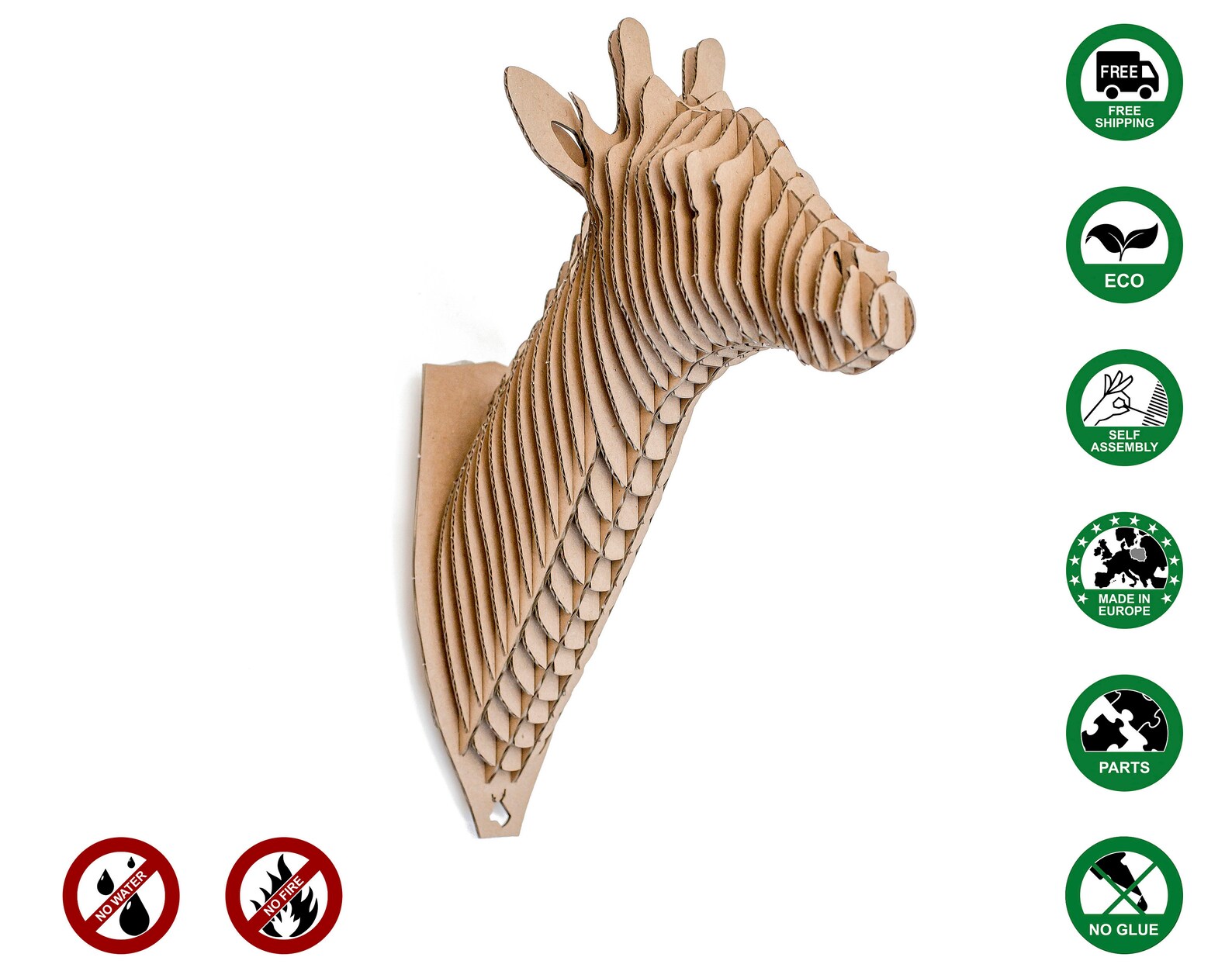 A Set of Any Five Trophies (medium Size) From Ecological Cardboard ...