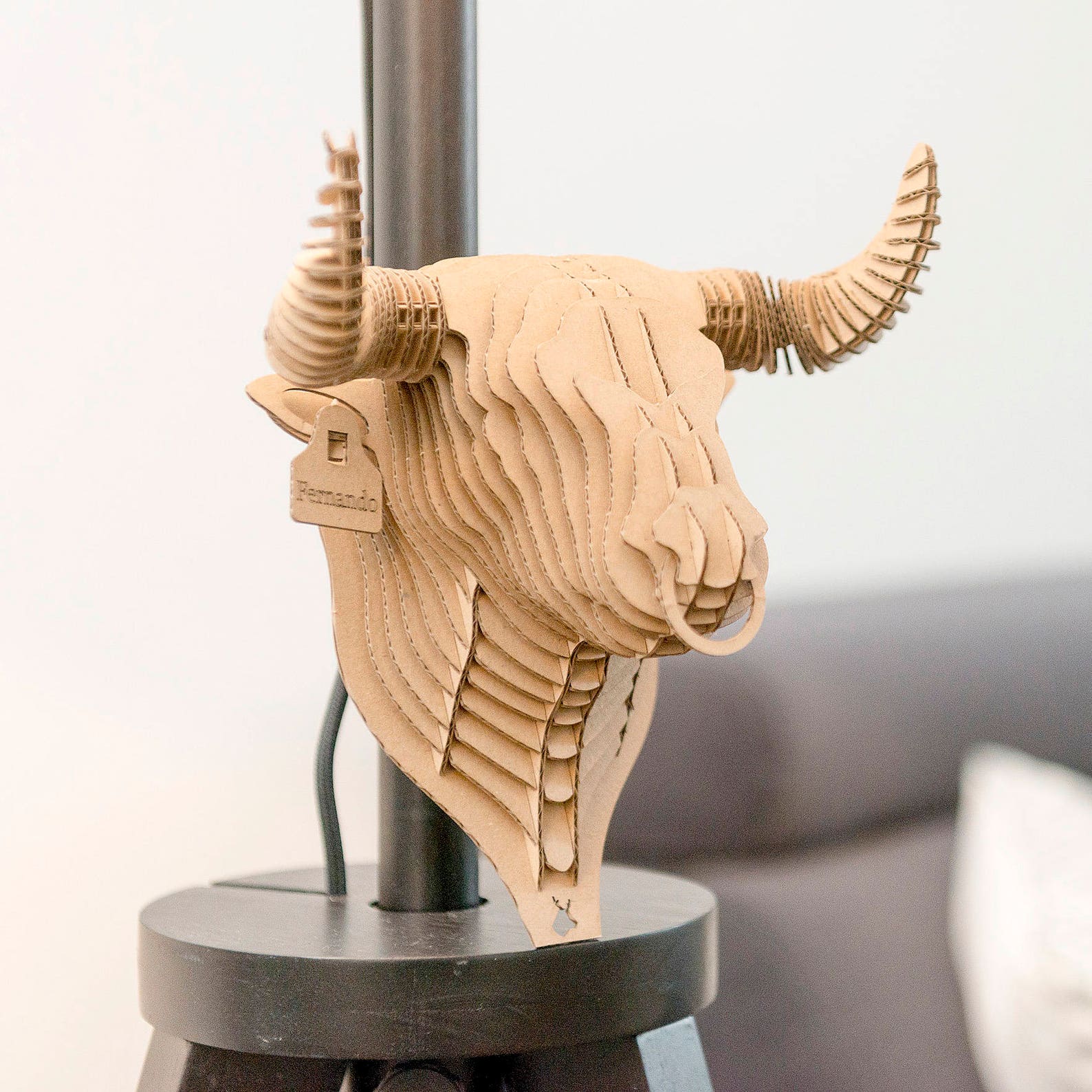 Fernando - Bull Trophy. Animal for Self-assembly Made of Ecological ...