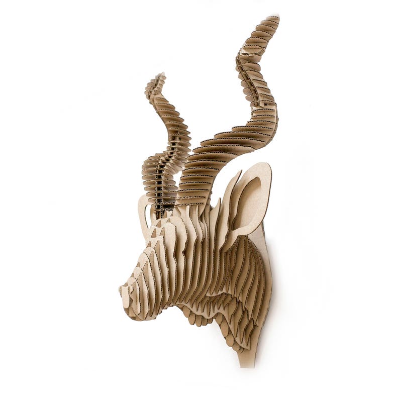 Victor Kudu Antelope Trophy. Animal for Self-assembly Made of ...