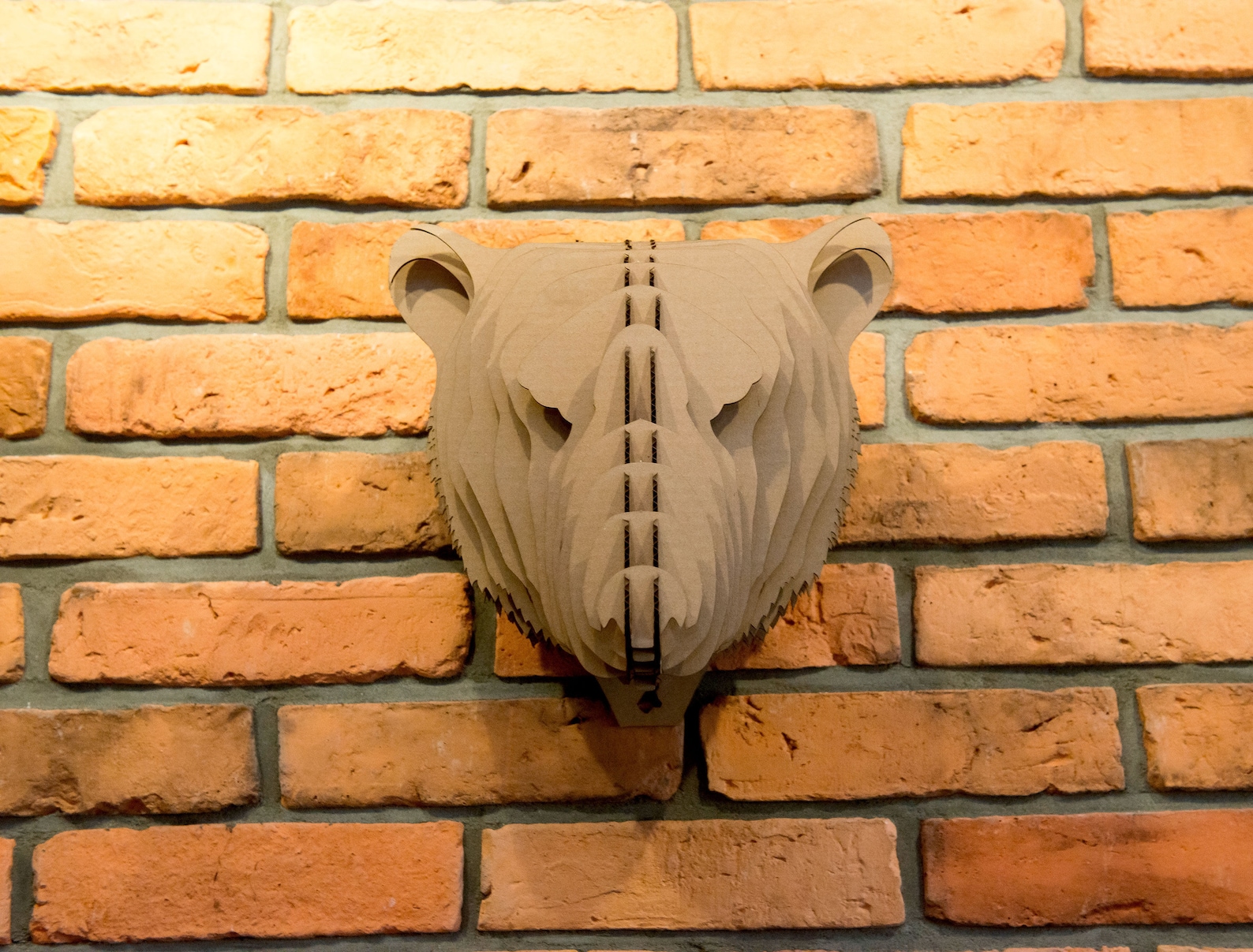 Woytek - Bear Trophy. Animal for Self-assembly Made of Ecological ...