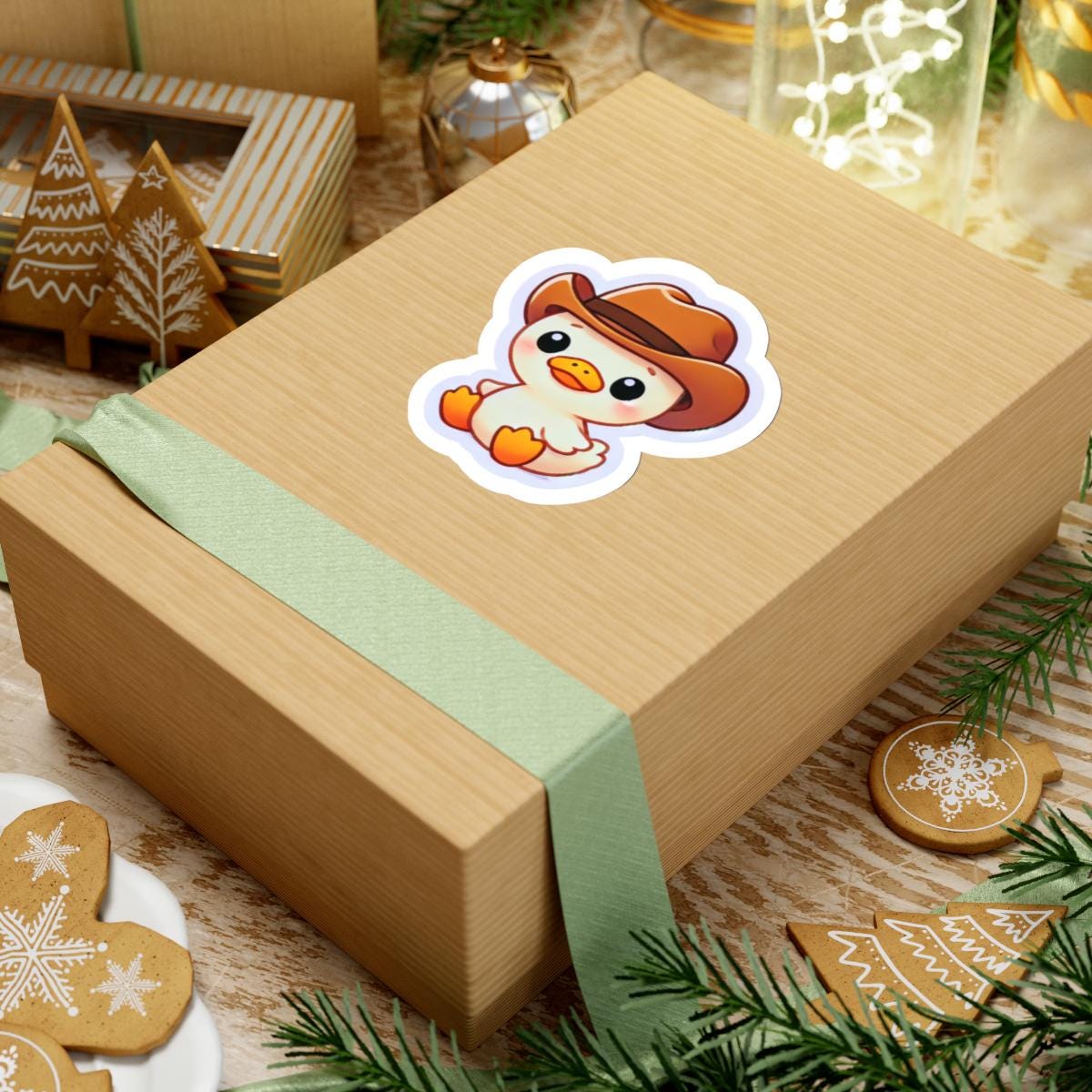 Duckling Cowboy Sticker, Kids Sticker, Laptop Decal, Water Bottle ...
