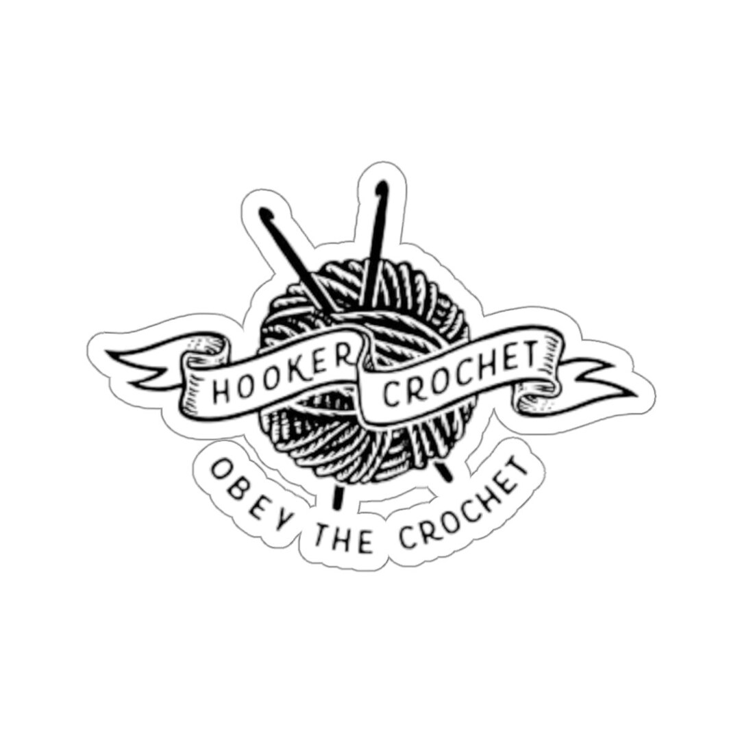 CROCHET STICKERS Water Bottle Stickers Craft Themed Sticker - Etsy