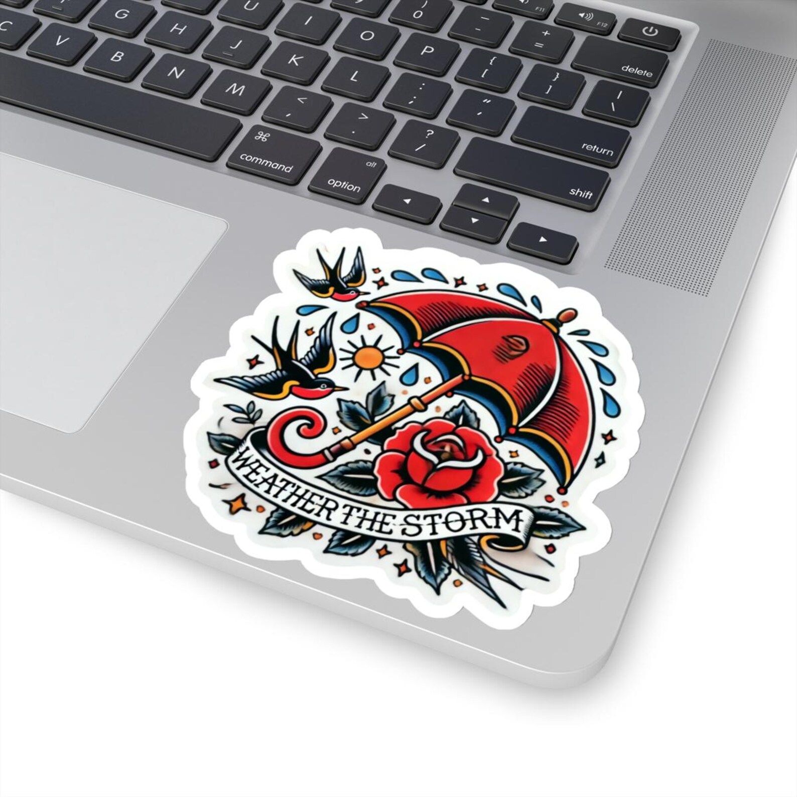 Tattoo Stickers, Traditional Style Sticker, Weather the Storm, Gift for ...