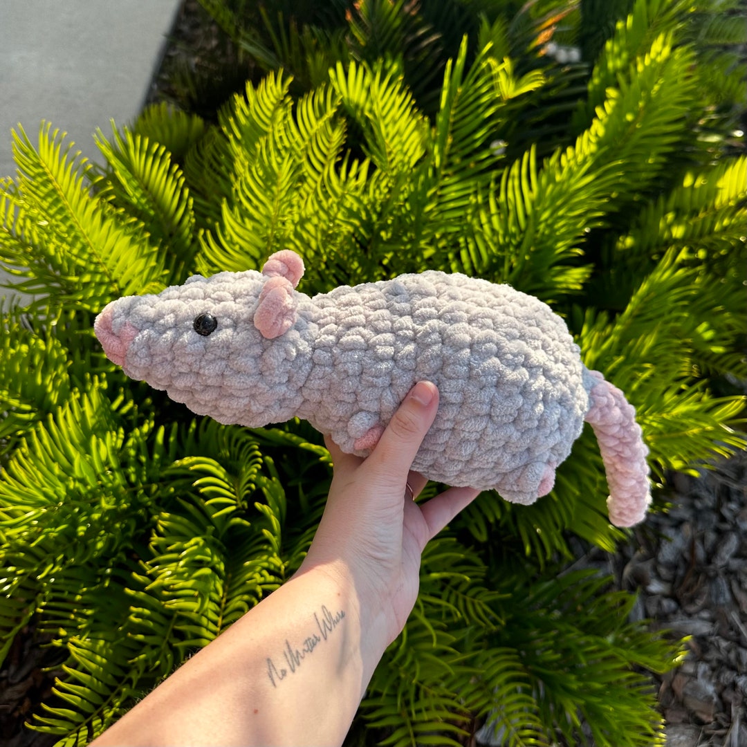 HUGE Rat Stuffed Animal | Crochet Plushie | Amigurumi Plushy - Etsy