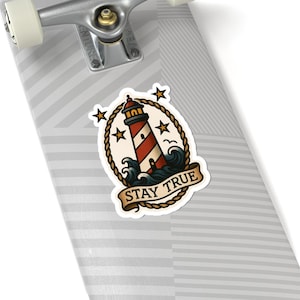 American Traditional Lighthouse Sticker - Ed Hardy Nautical Decal ...
