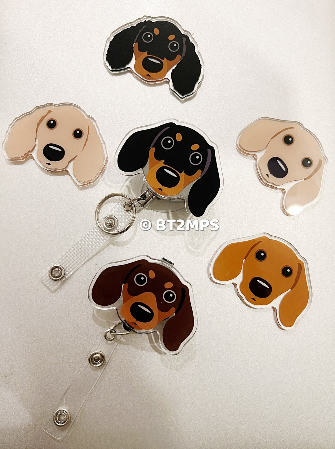 BT2MPS Dachshunds Sausage Dog Weiner Dog Badge Reels - Etsy