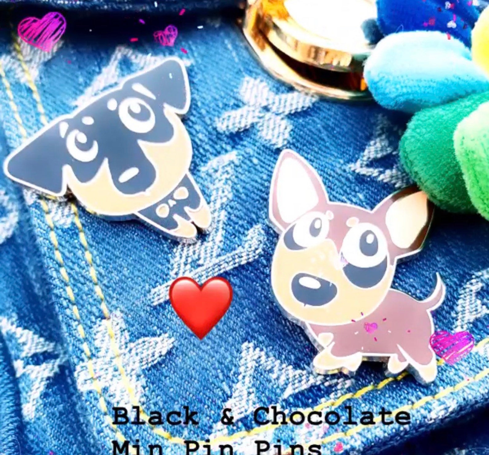 Miniature Pinscher Chocolate Min Pin Dog Hard Enamel Pin - Etsy