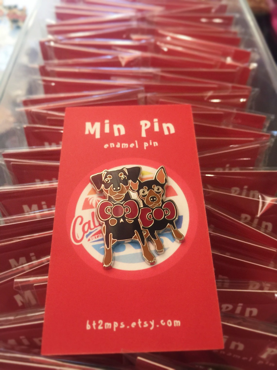 Miniature Pinscher Min Pin Bow Tie Hard Enamel Pin - Etsy