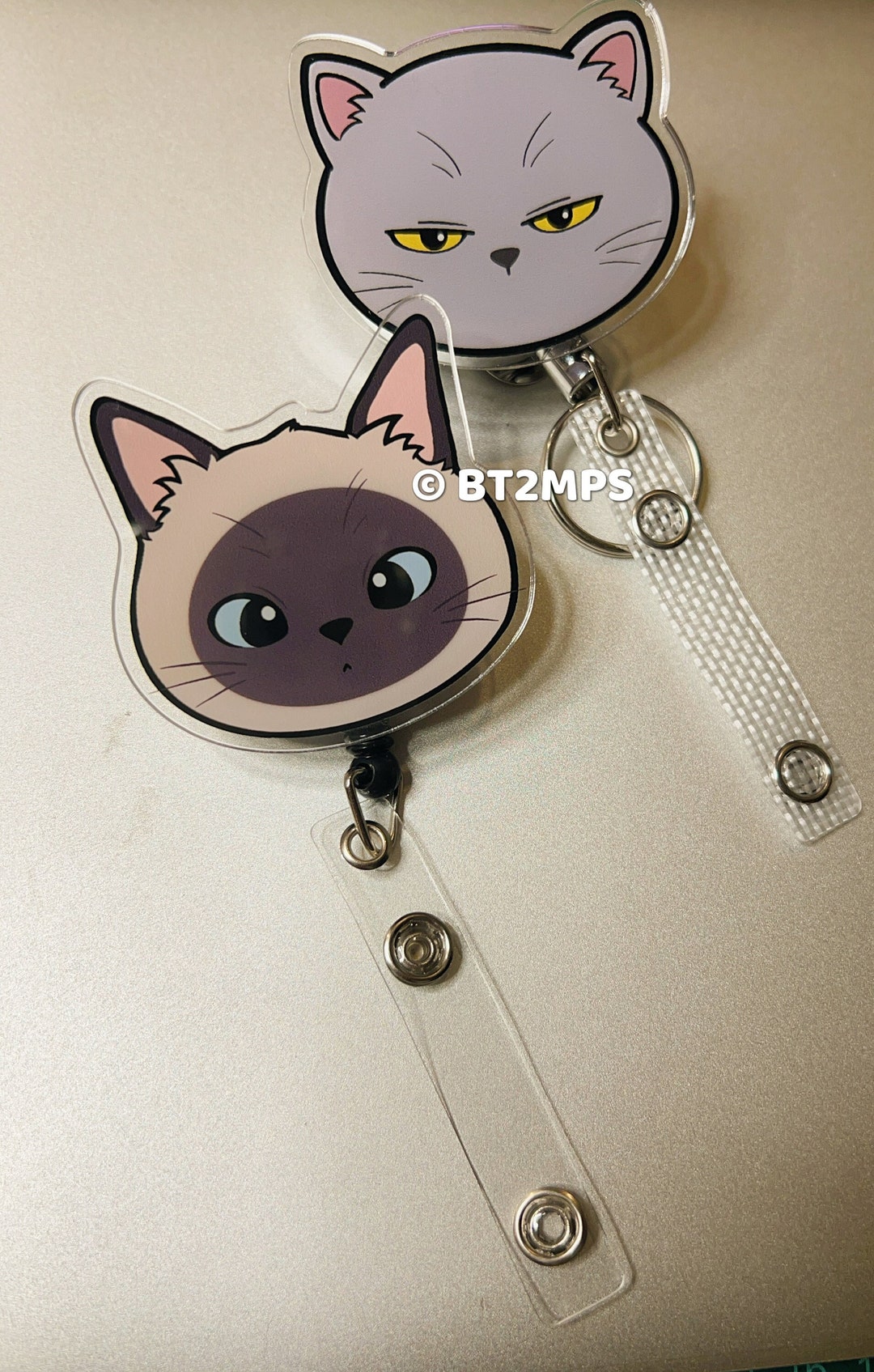 BT2MPS British Shorthair / Siamese / Meow Cat Kitty Badge Reels - Etsy