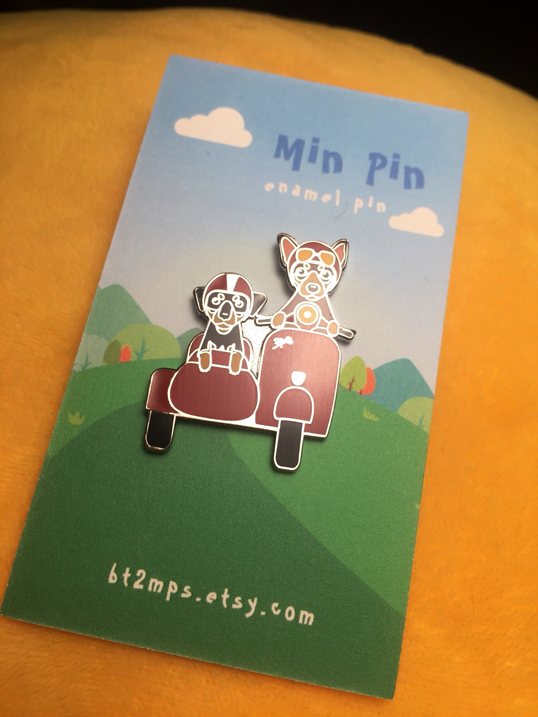 Miniature Pinscher Min Pin Riding Vespa Motor Bike Hard Enamel Pin - Etsy