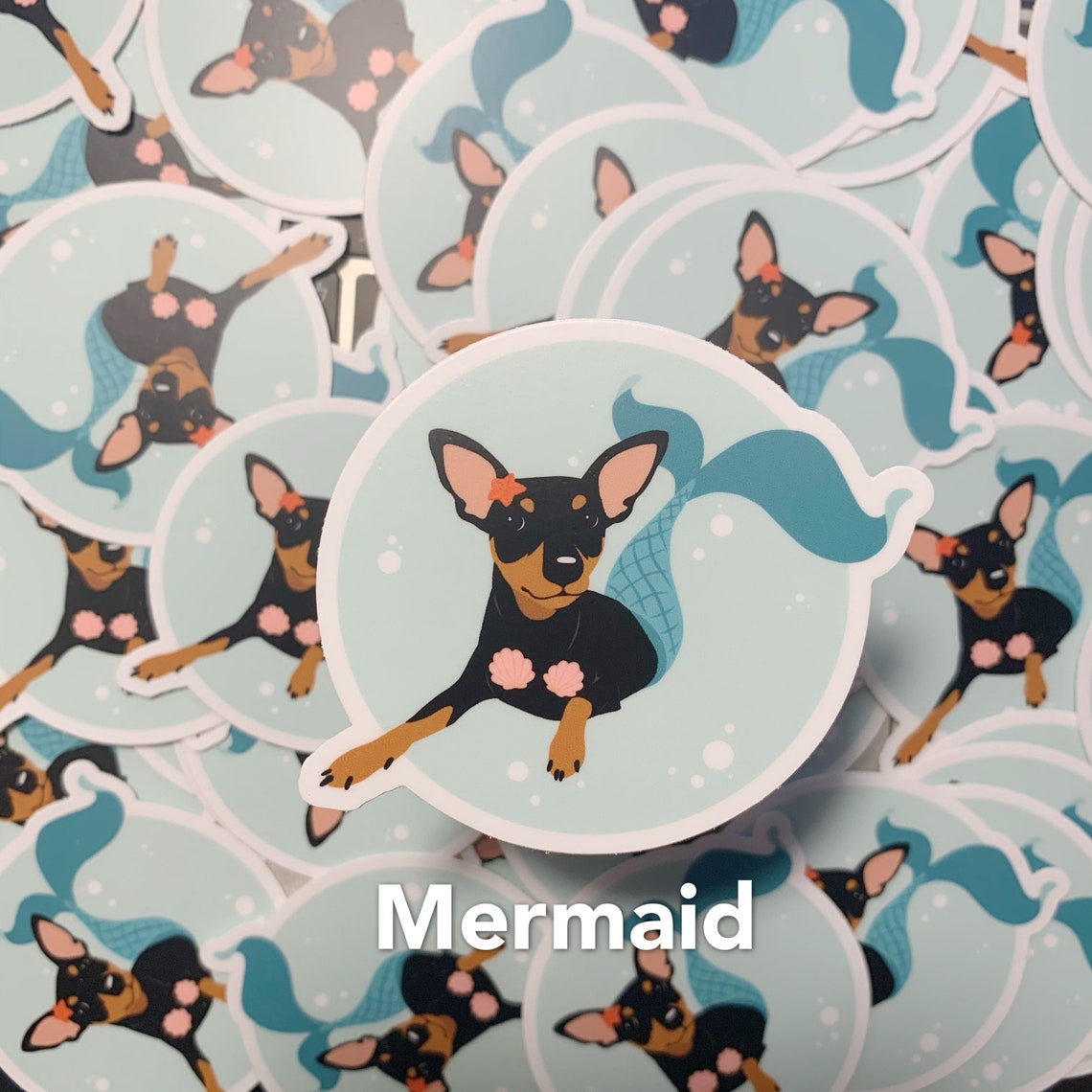 BT2MPS Min Pin Die Cut Vinyl Stickers Miniature Pinscher | Etsy
