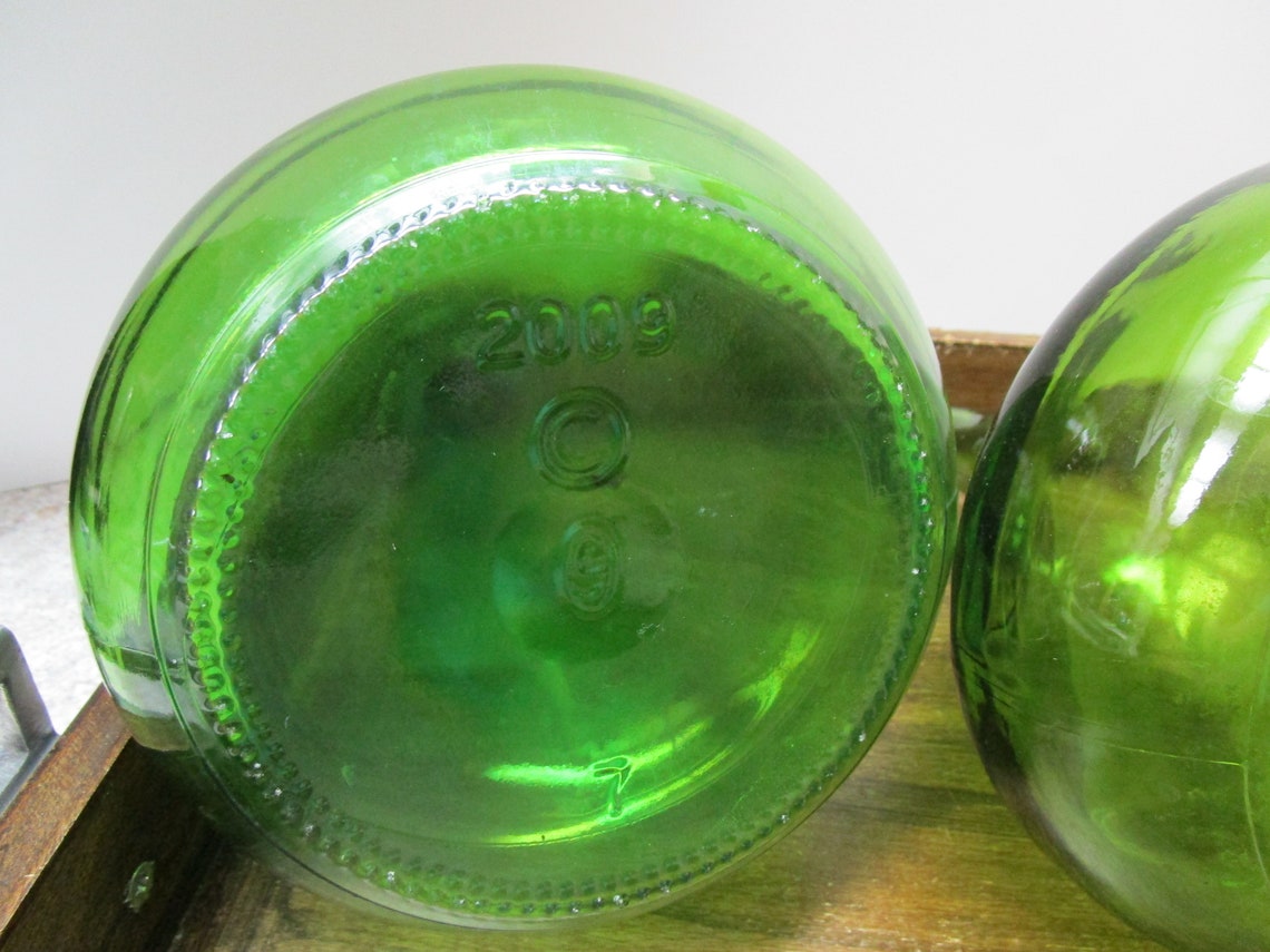 Vintage Green Gallo Glass / Vintage Gallo Glass Company - Etsy