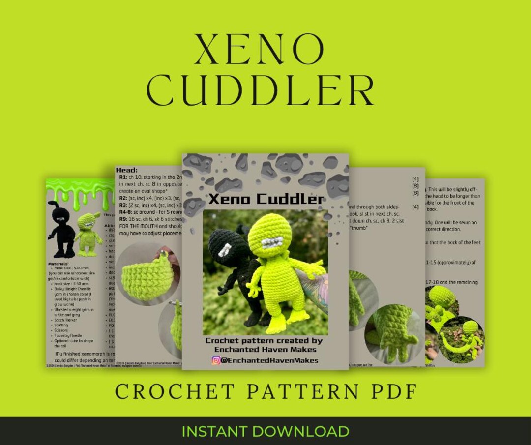 Xeno Cuddler Crochet Pattern - Etsy