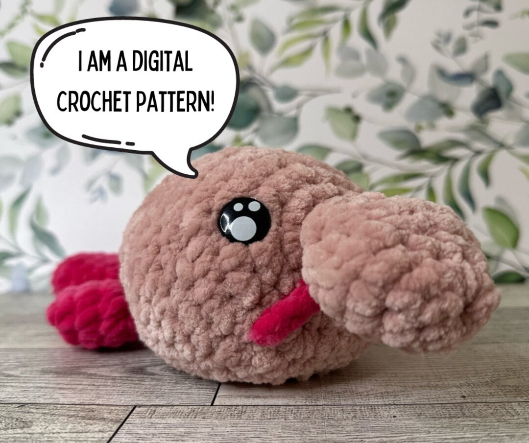 Blobfish Crochet Pattern - Etsy