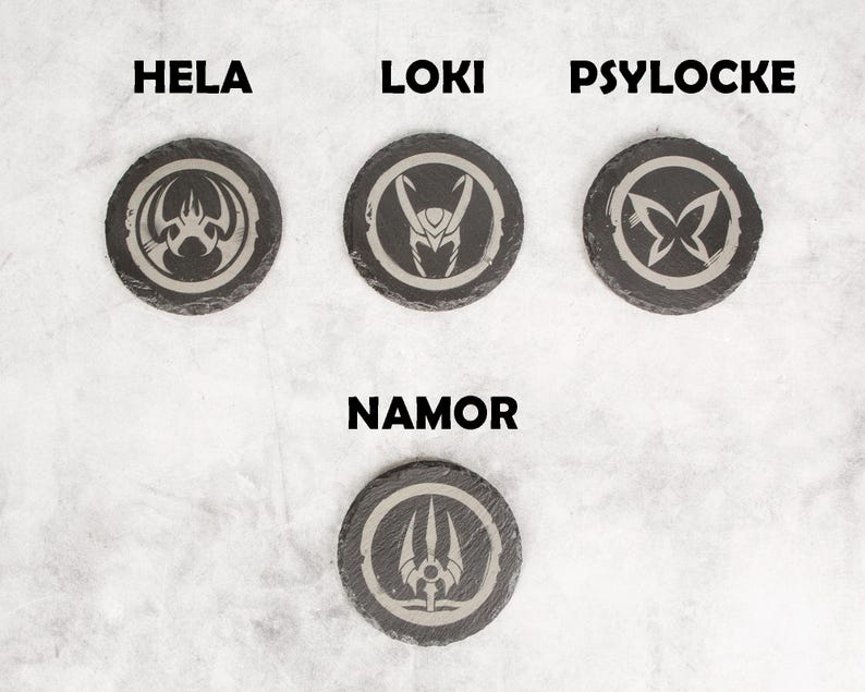 Marvel Rivals Character Emblems Slate Coasters - Etsy