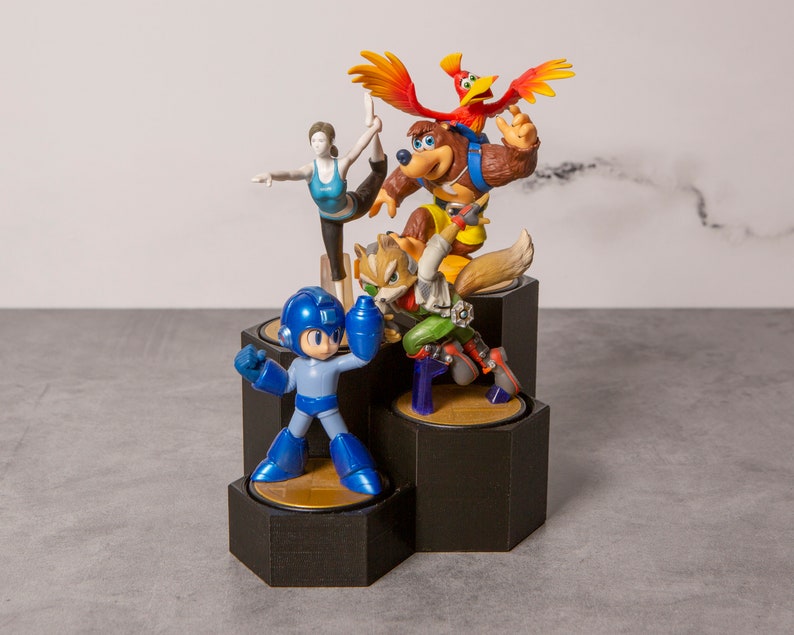 Amiibo Display Stand Modular Holds 4 per Module - Etsy