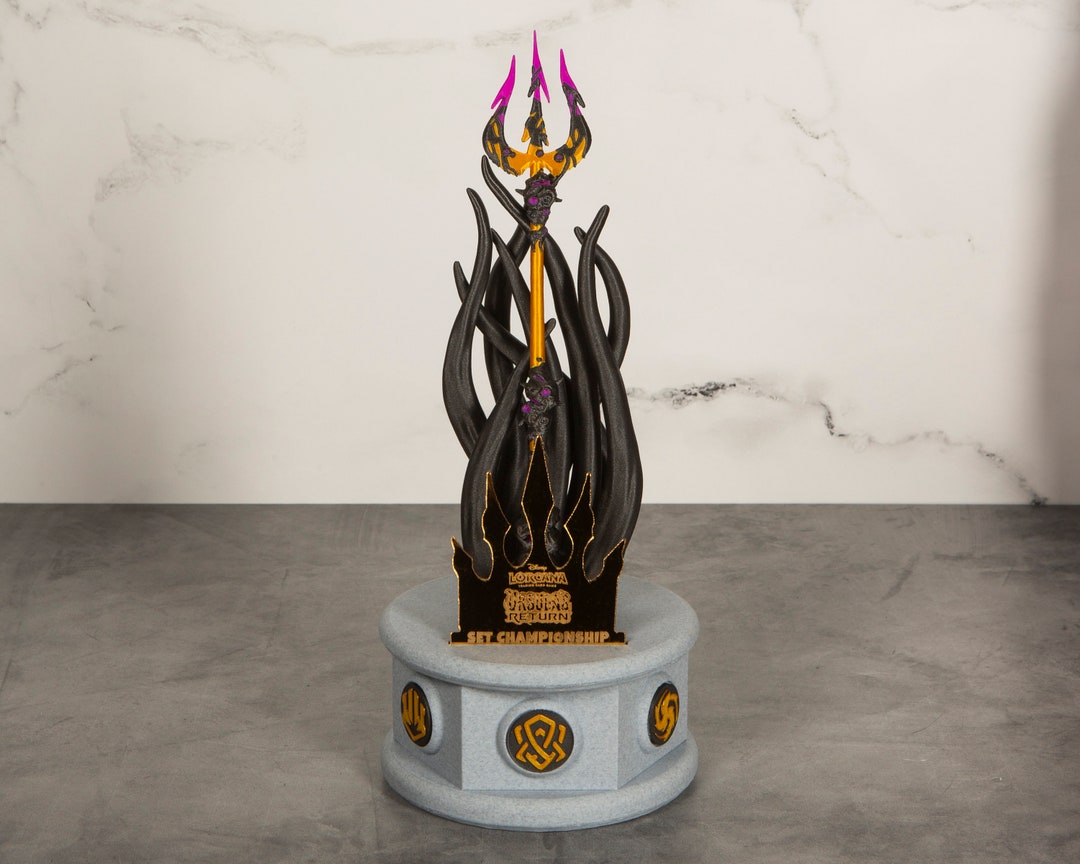 Disney Lorcana Ursula's Return Set 4 Championship Trident Trophy - Etsy