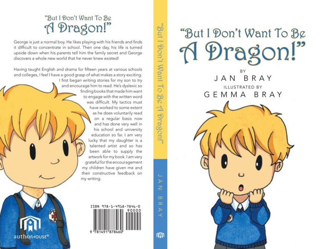 Book - "but I Don't Want to Be A Dragon" by Jan Bray - Etsy