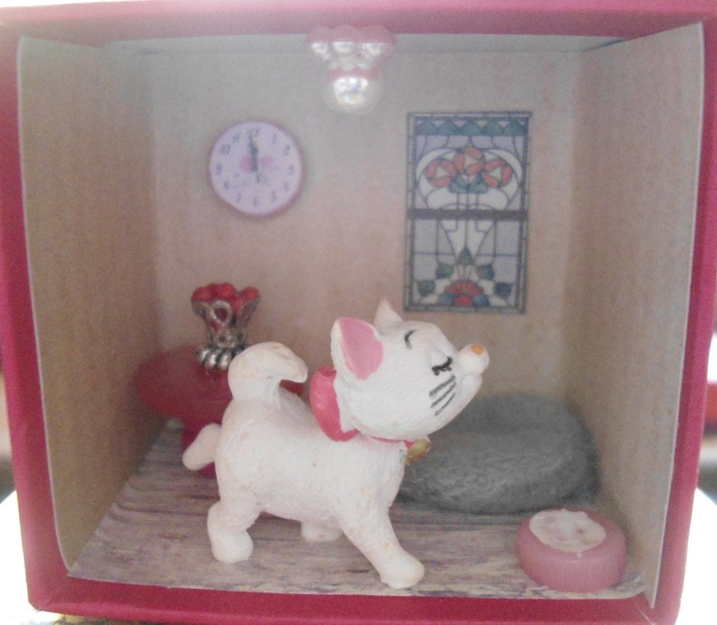 Handmade Diorama, Pretty Kitty, Cute Cat Scene - Etsy