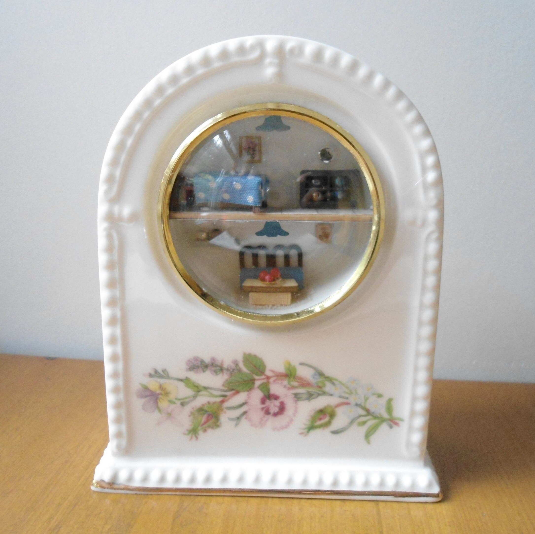 Hand Made Dioramas in Porcelain Mantle Clocks Unique Gift - Etsy UK