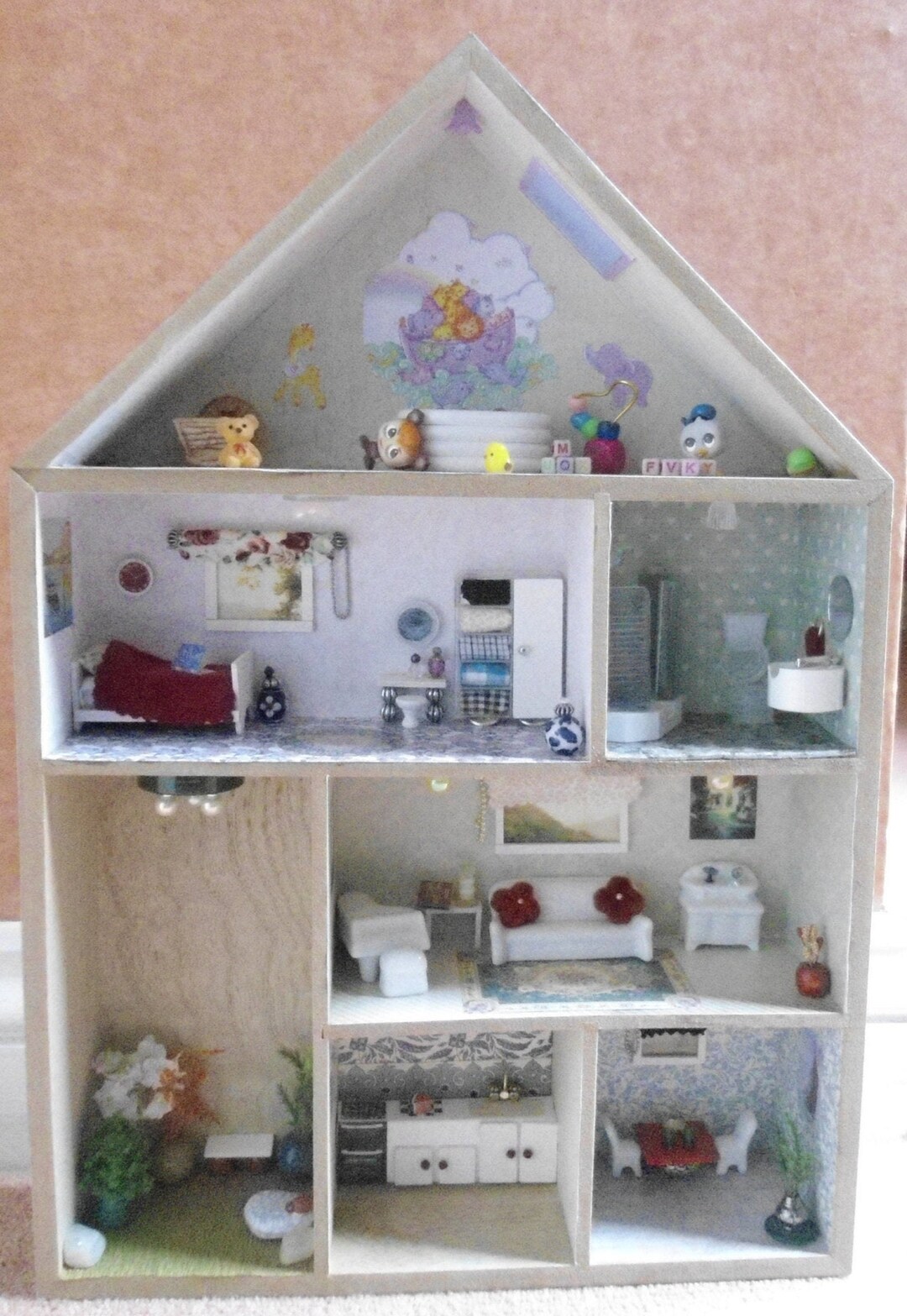 Handmade Diorama, 4 Storey House, Ideal Gift for a House Warming Gift ...