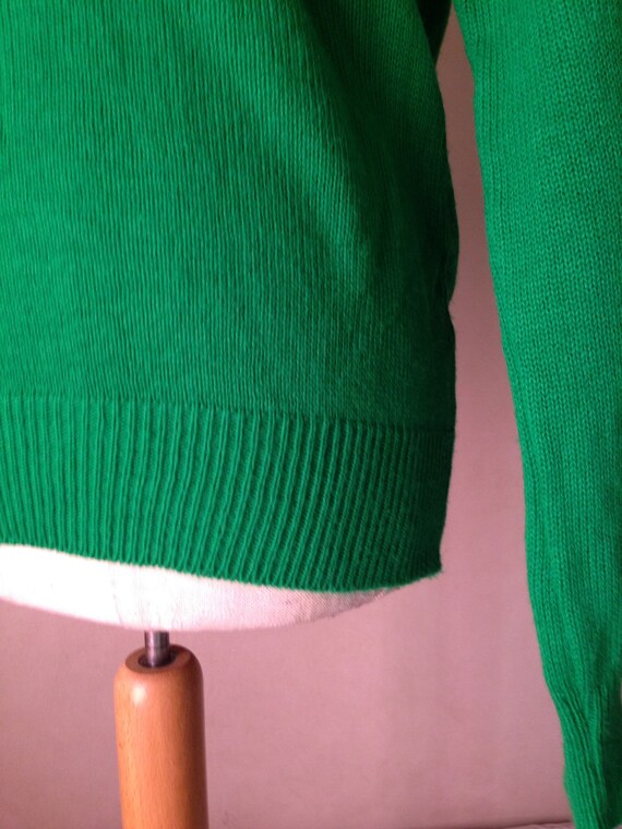 Rare 60s vintage woolen green grass sweater made in C… - Gem