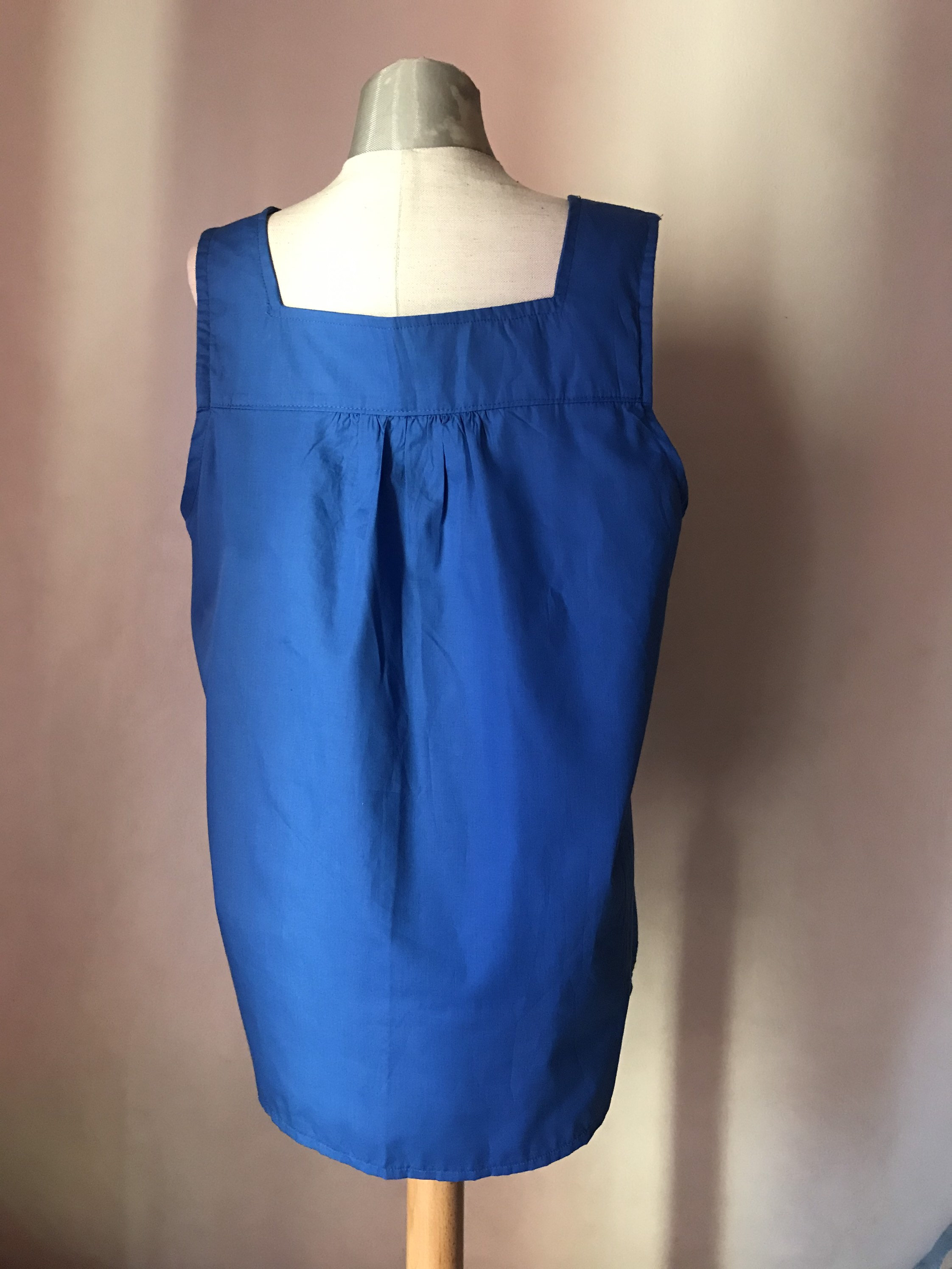 Old School Apron Styled Loose Royal Blue Tank Top From the | Etsy