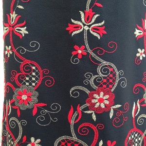 Diolen Loft 60's Impressive and Luxurious Long Black Gown With Side ...