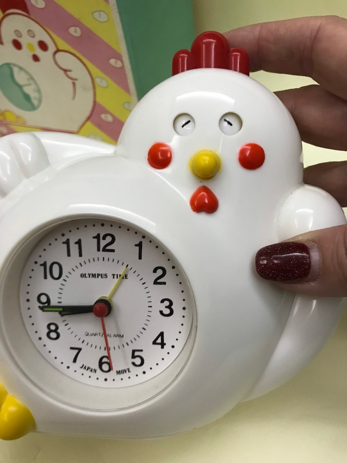 The Chicken Alarm Clock, a Rare 1980s Vintage Novelty and Fun Clock ...