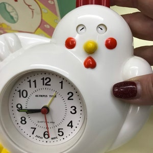 The Chicken Alarm Clock, a Rare 1980s Vintage Novelty and Fun Clock ...