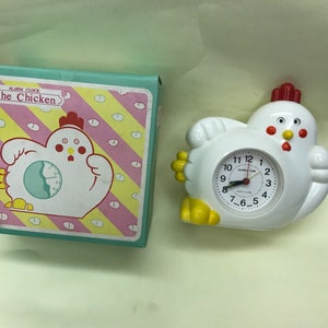 The Chicken Alarm Clock, a Rare 1980s Vintage Novelty and Fun Clock ...
