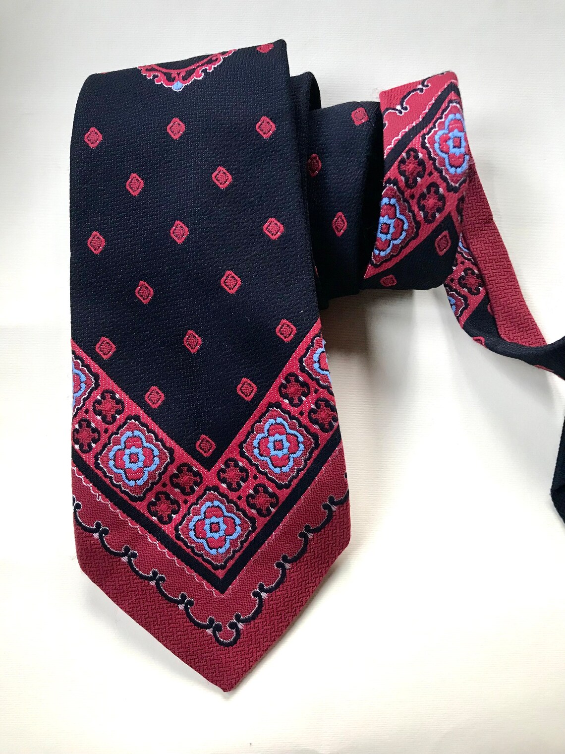 Kingsway, Trevira 70s Necktie, Made in Great Britain, Groovy, Wide ...
