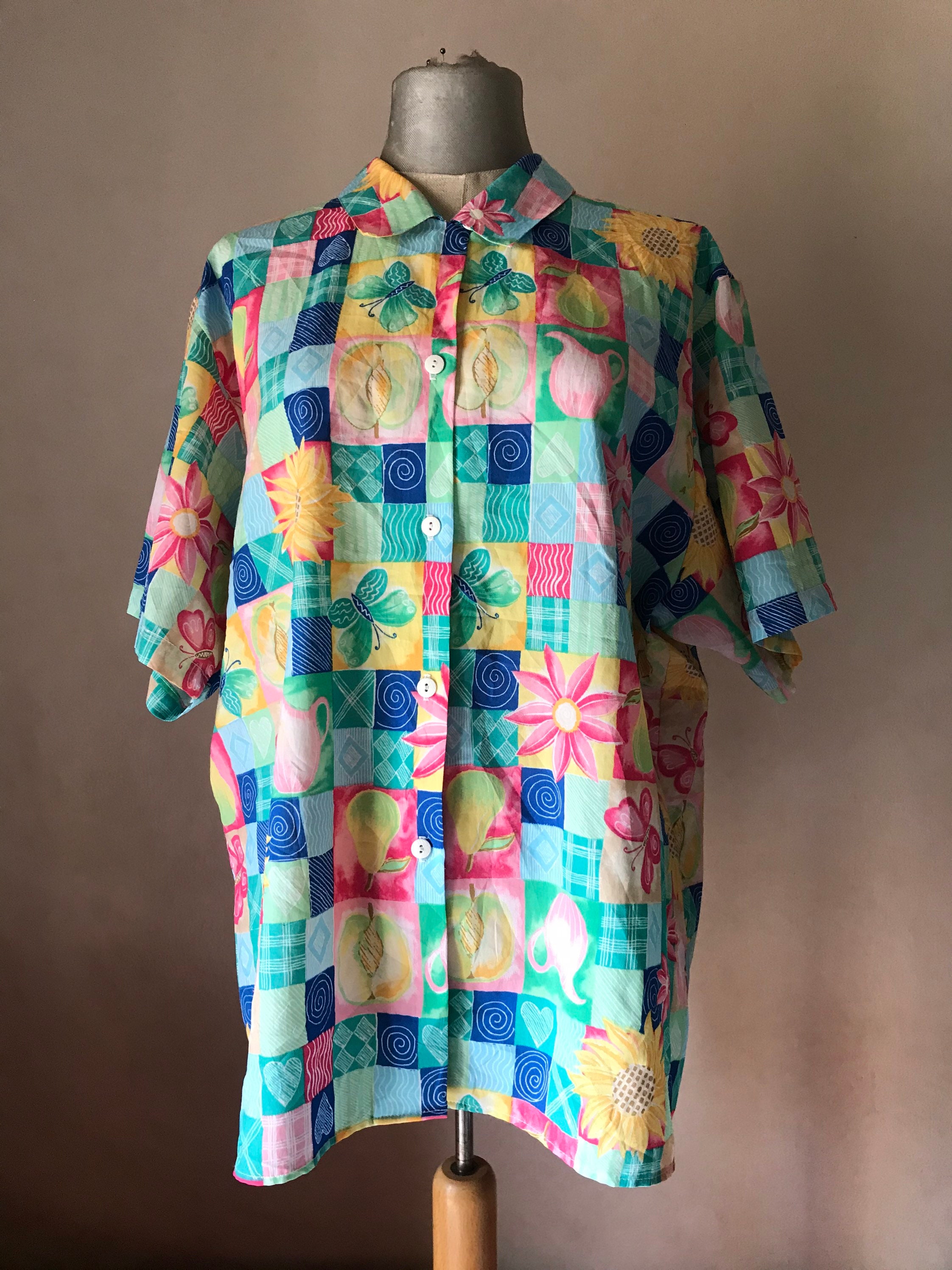 Koret for Francisca, Canada Old School, Retro 80s Loose Buttoned Shirt ...