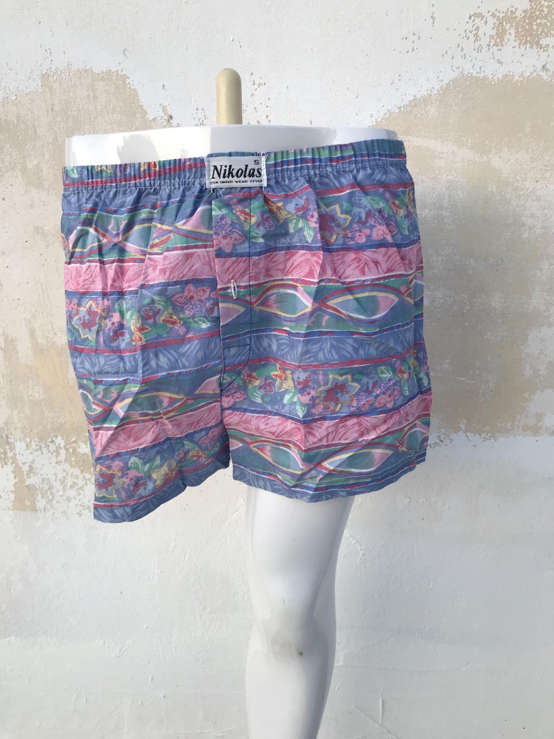 Cotton Underwear Summer Boxers for Men in Various Pal Colors & Abstract ...