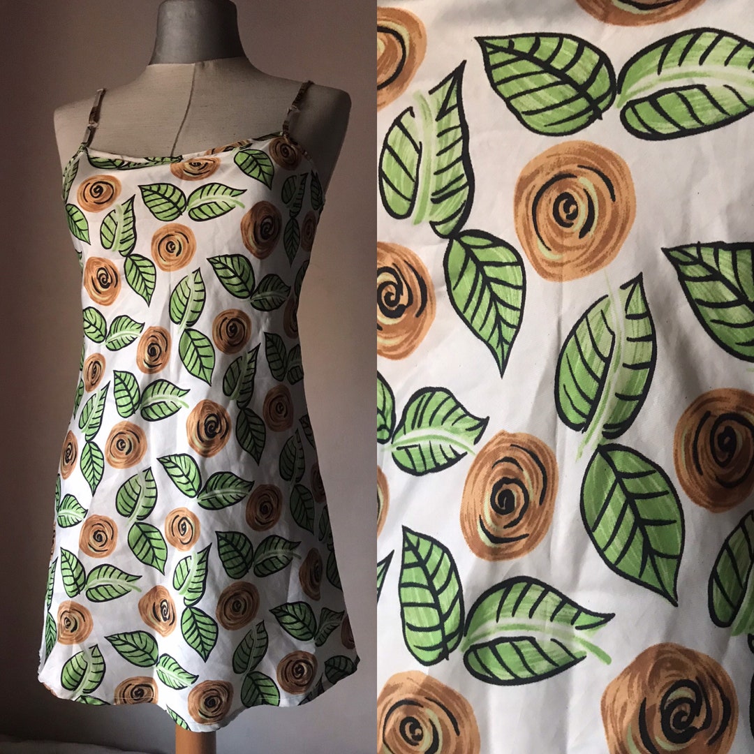 Lovely 70’s Satiny Mini Night Dress With Adjustable Spaghetti Straps ...