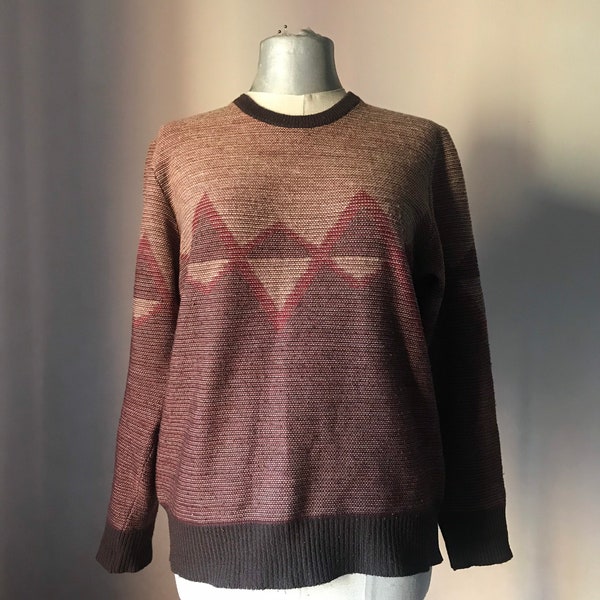 80s Triangle Sweater - Etsy