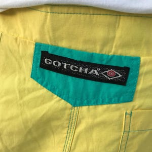 Gotcha Beach Wear Swim Trunks for Men in Yellow With Side Prints, Early ...