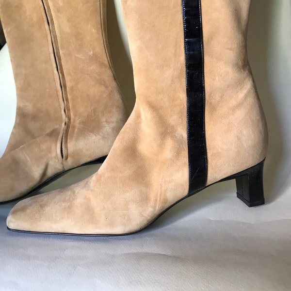 Kitten Heel Boots - Etsy