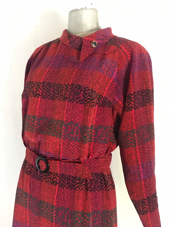 Late 70s/early 80s vintage iconic plaid dress feature… - Gem