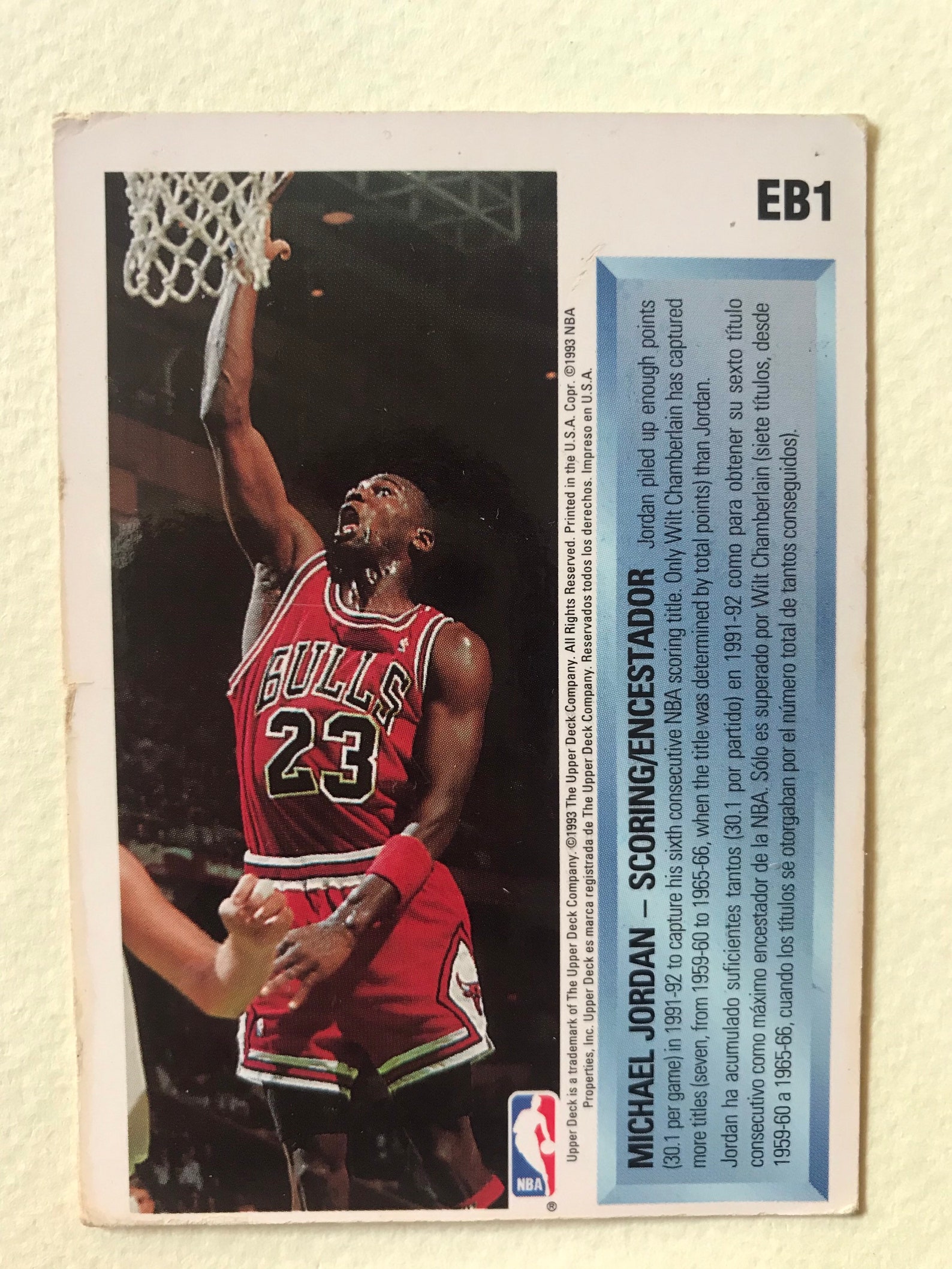 Original Michael Jordan Upper Deck Holographic Card From 1992-93 From ...