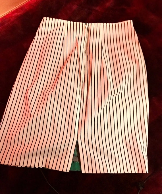 Novelty vertical striped 80s vintage straight line, b… - Gem
